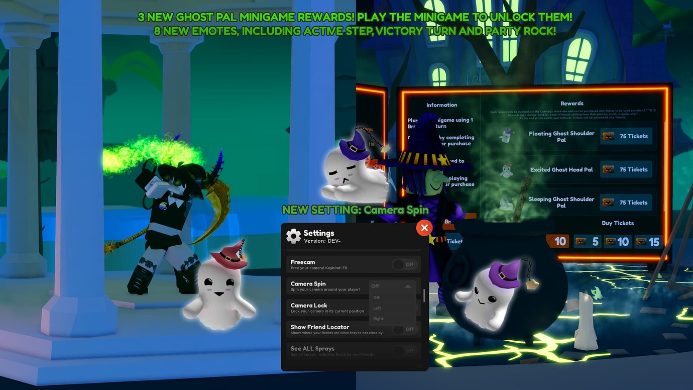 TTD 3 | Change Logs - Bulletin Board - Developer Forum | Roblox