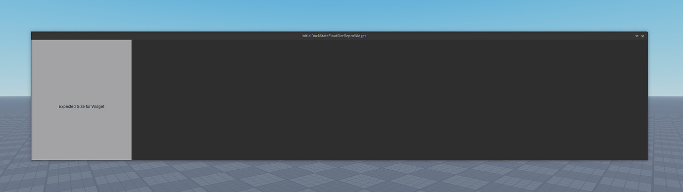 FloatingXSize and FloatingYSize from DockWidgetPluginGuiInfo do not work - Studio Bugs ...