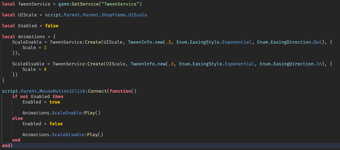 How Can I Implement A Tween Within My Gui Please Help Scripting Support Developer Forum