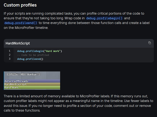Display ModuleScripts in MicroProfiler - Engine Features - Developer ...