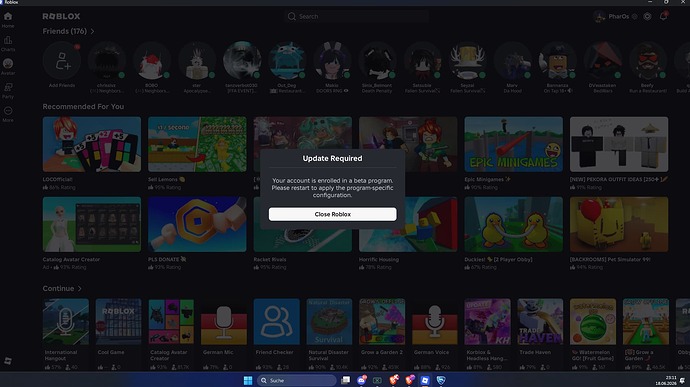 Users who are in the Beta Program have to update there client every ...