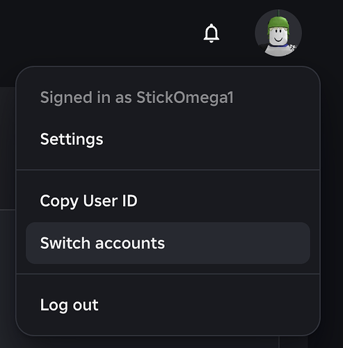 You can now switch accounts directly on Creator Hub! - Announcements ...
