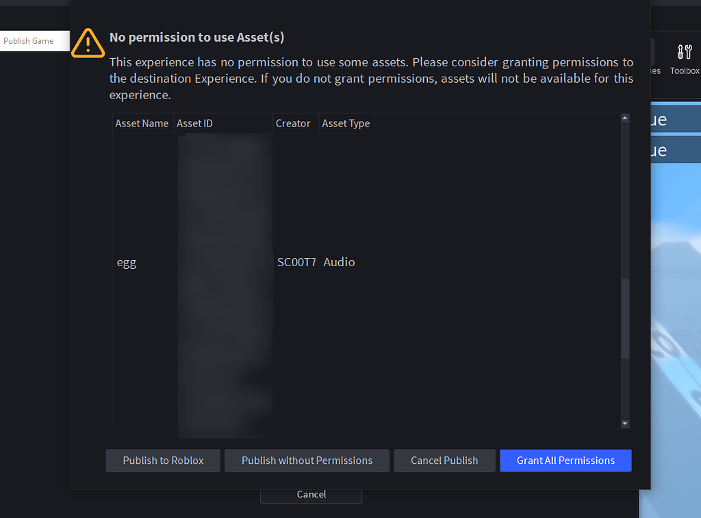Permanent Asset Permissions Showing Unexpected Free-Use Assets & Studio Grant Permissions Issue ...