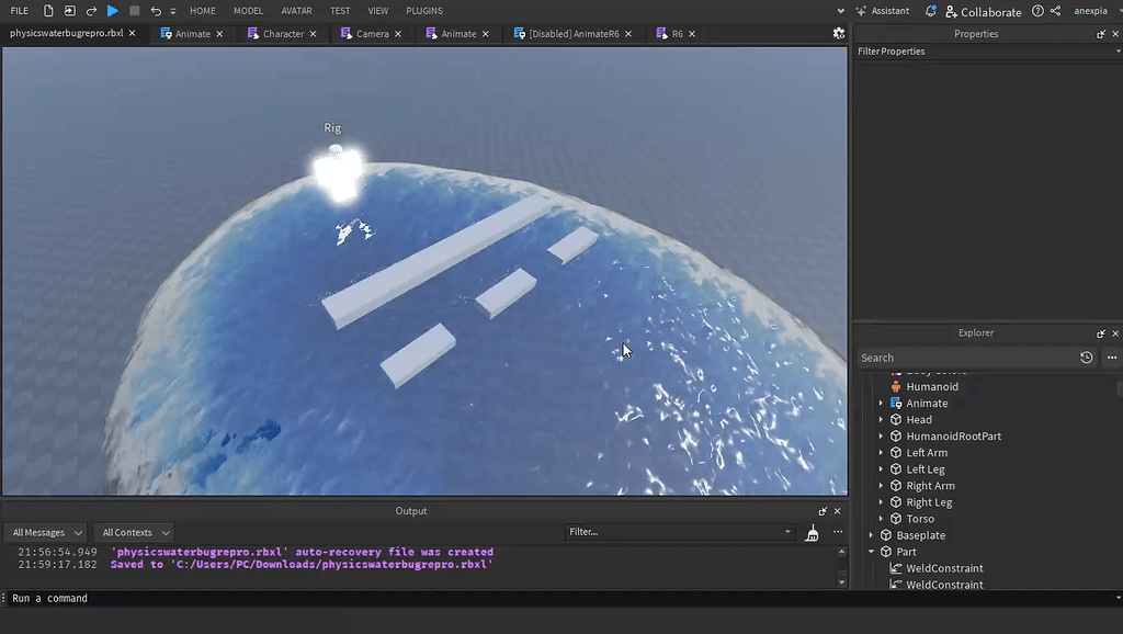 Water physics don't work properly with assemblies when using StepPhysics() with second parameter ...