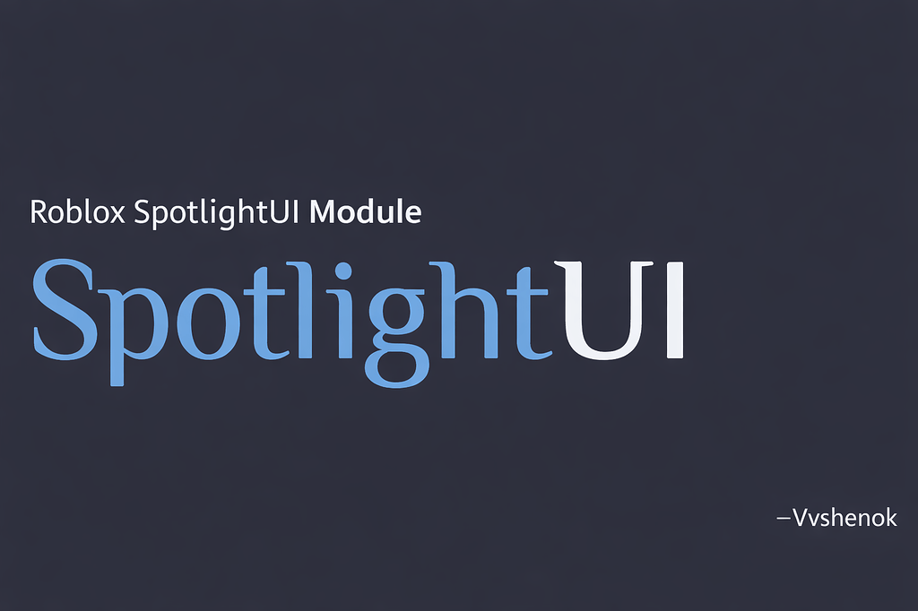 SpotlightUI - Guided Focus Module - Community Resources - Developer ...