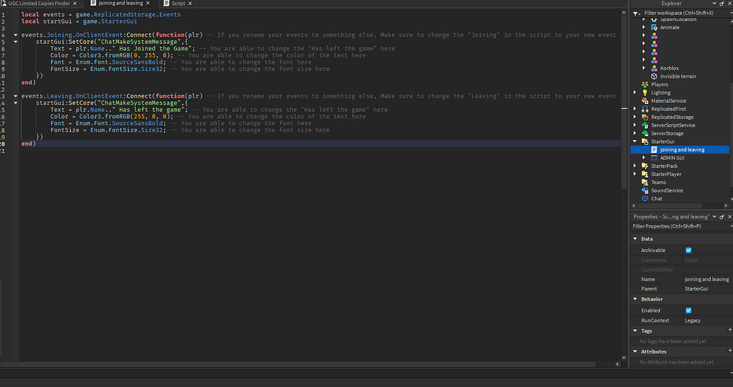 Problem with chat script! - Scripting Support - Developer Forum | Roblox