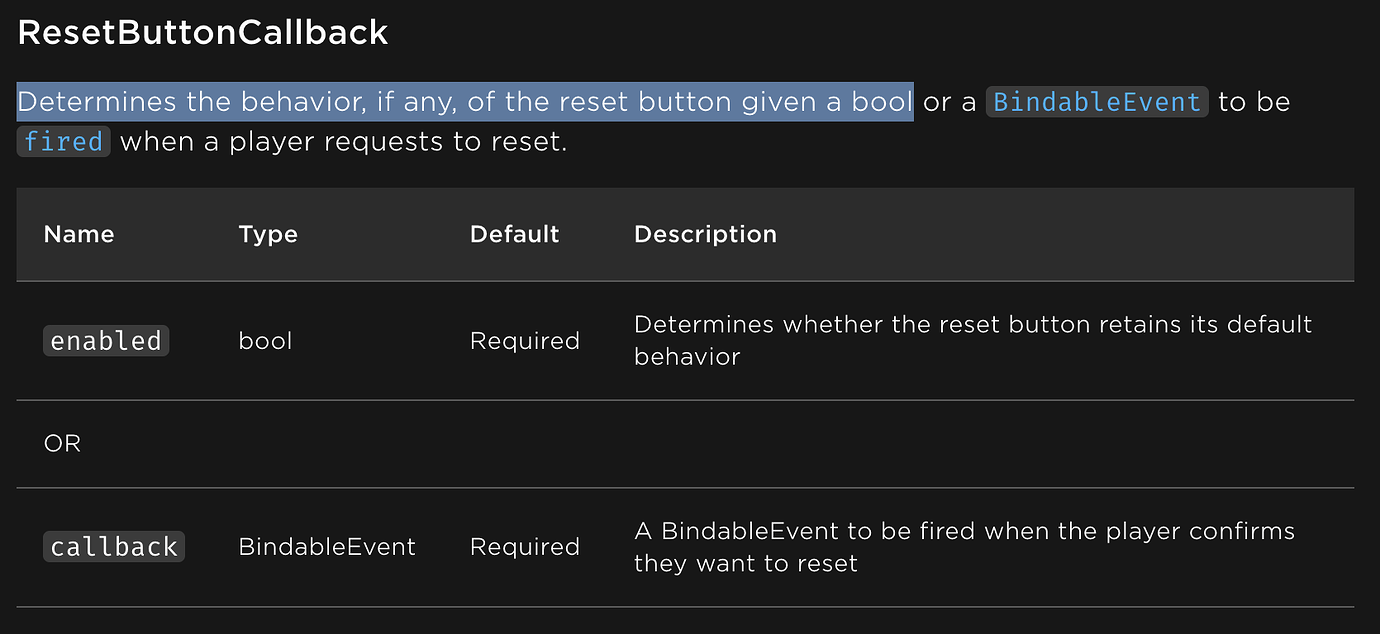 ResetButtonCallback not working for 3 years - Engine Bugs - Developer ...
