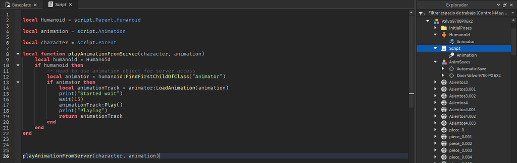 Animation for a model not working - Scripting Support - Developer Forum | Roblox
