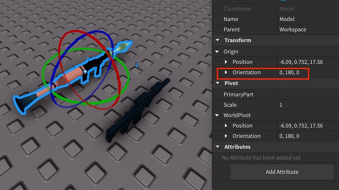How to always set a rotation relative to the parent model correctly - Scripting Support ...