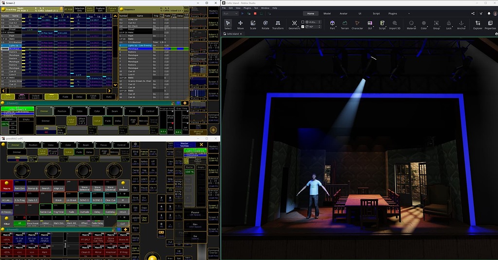 Using DMX to control virtual stage lights in Roblox via Server Sent Events (SSE) - Creations ...