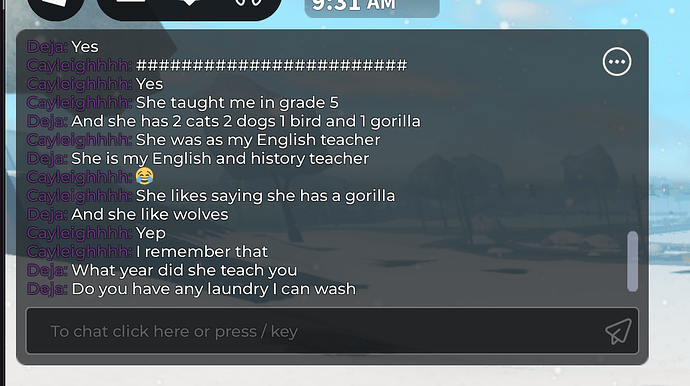 Dark purple text chat color has poor color contrast - Roblox ...