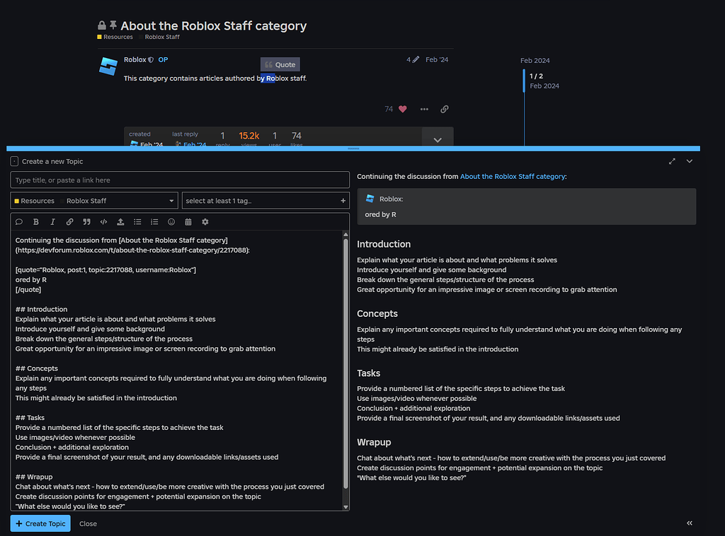 Visual Bug: Being able to create a topic in any catagory - Forum Bugs ...