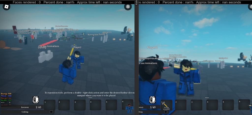 Idle animation only partialy done serverside but fully done localy ...