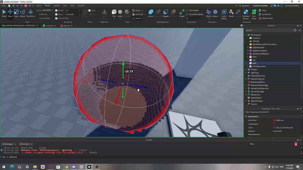 CSG Voxel | an easy to use voxel destruction completely on serverside - Community Resources ...