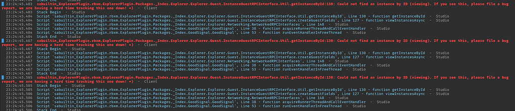 Console error telling me to file a bug report - Other Bugs - Developer ...