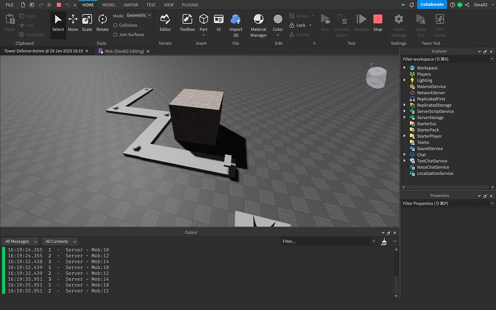 Mob Does Not Move Although The Script Thinks It Is Moving Scripting