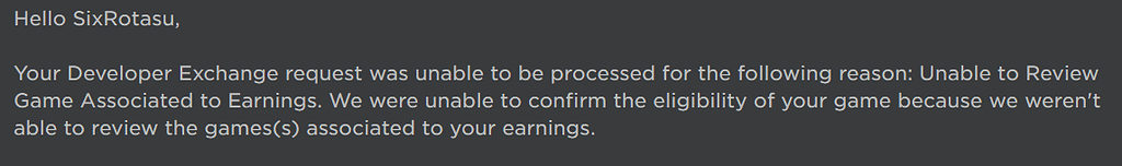 Issues with DevEx - Platform Usage Support - Developer Forum | Roblox