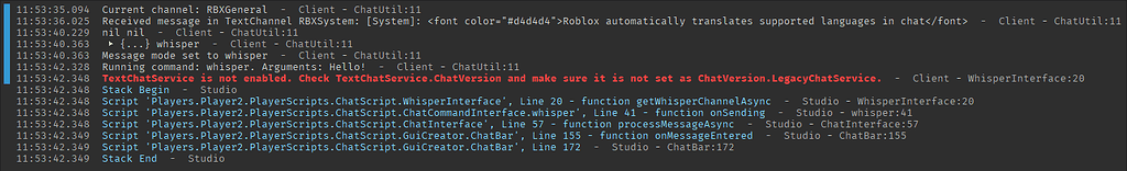 "TextChatService is not enabled" error occurs when calling AddUserAsync even though ChatVersion ...