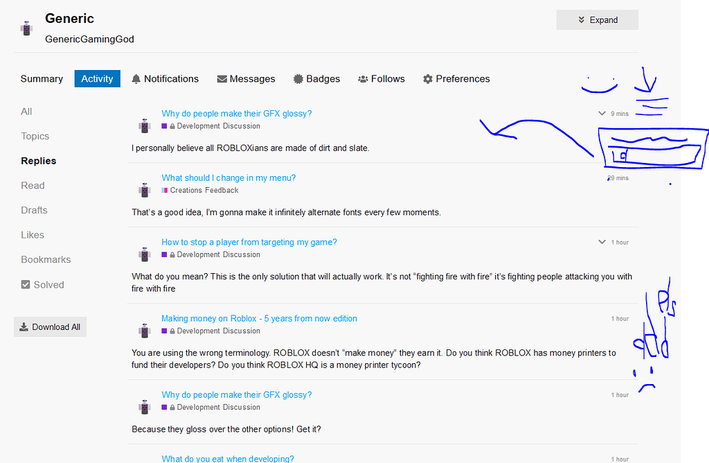 Ability to filter through activity - Forum Features - Developer Forum ...