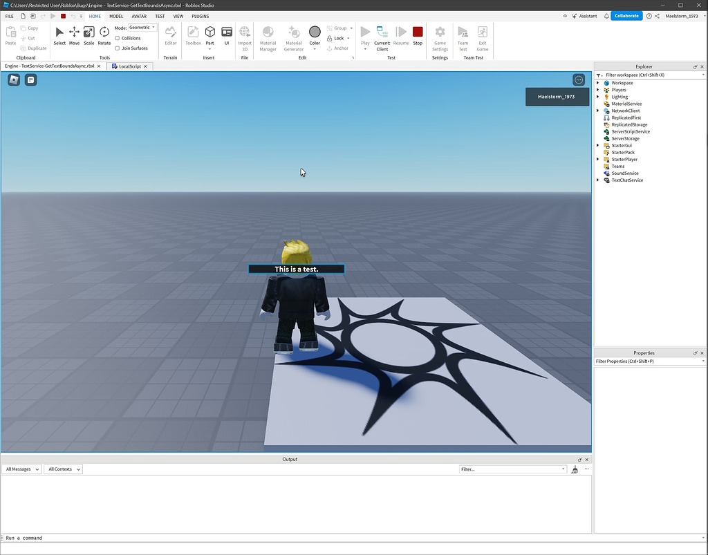 TextService:GetTextBoundsAsync does not detect or respect rich text - Engine Bugs - Developer ...