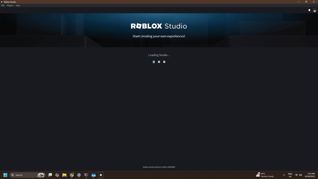 Start page doesn't load - Studio Bugs - Developer Forum | Roblox