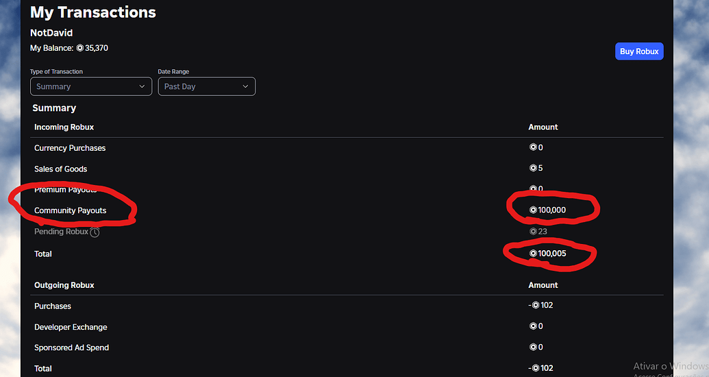 Community Payouts robux not going to account balance - Platform Usage Support - Developer Forum ...