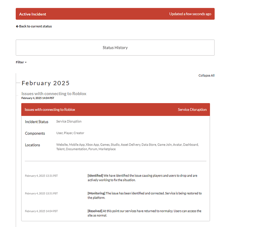 "This experience is currently not available" Error - Roblox Application ...