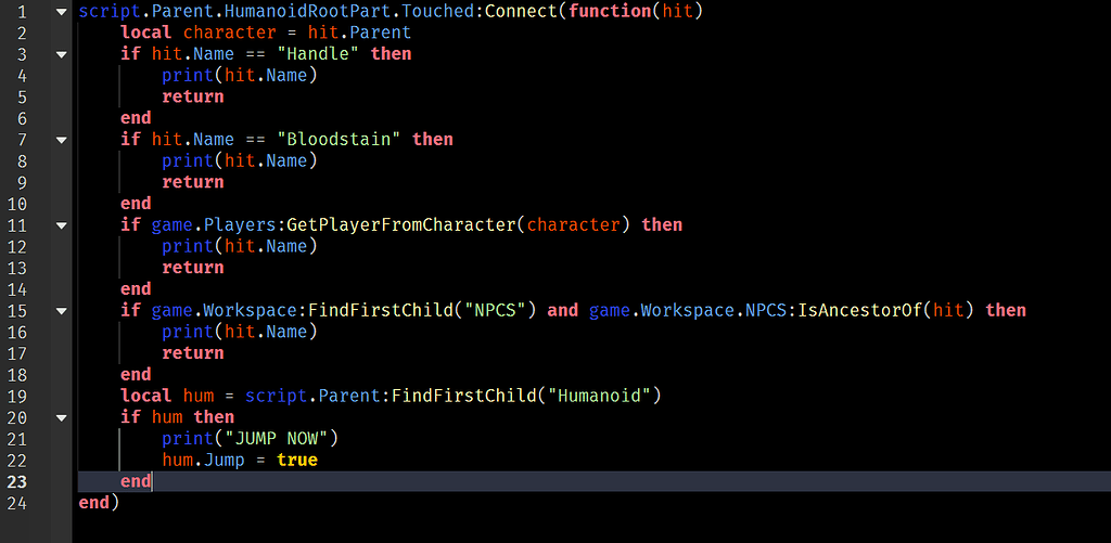 Jump npc script weird error? - Scripting Support - Developer Forum | Roblox