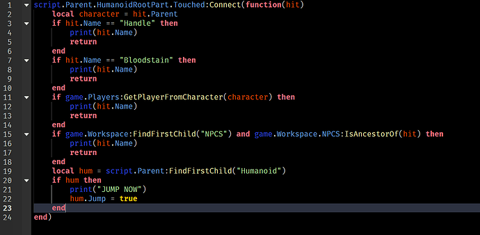 Jump npc script weird error? - Scripting Support - Developer Forum | Roblox