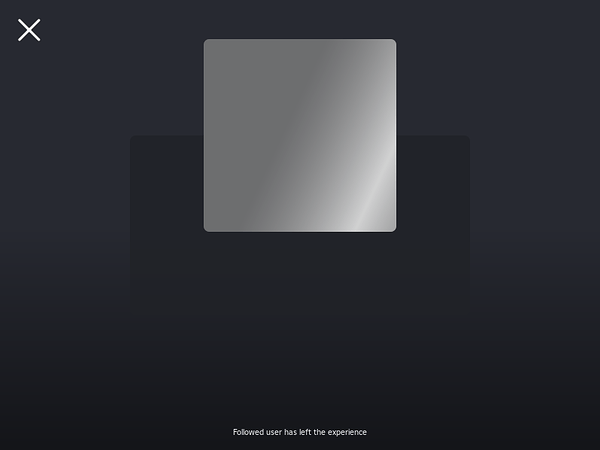 Followed user has left the experience - but they never actually left ...