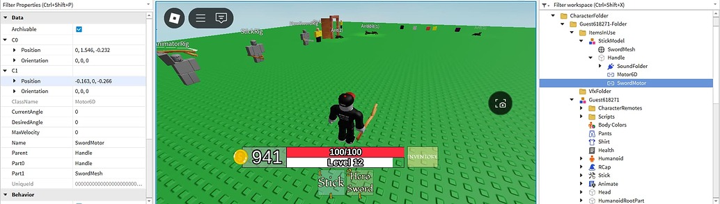 How come the tool is not animating? - Art Design Support - Developer Forum | Roblox