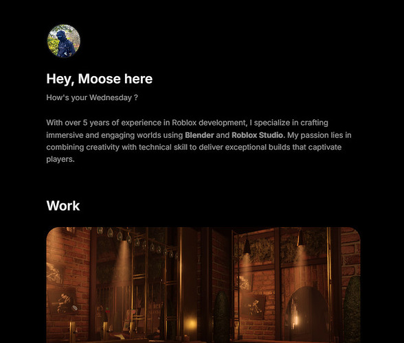 Portfolio Feedback - Creations Feedback - Developer Forum | Roblox