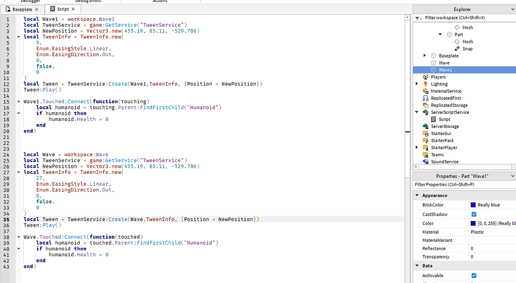 Simple wave system not working - Scripting Support - Developer Forum ...