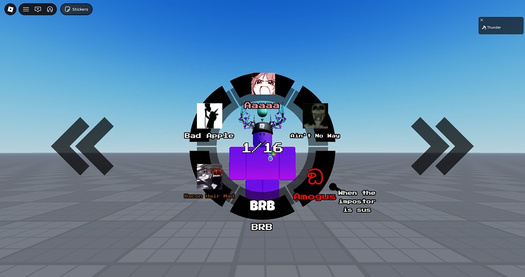 [334 Stickers!] Overhead popup, animated emotes, live reaction GUI ...