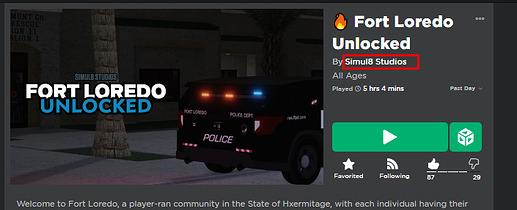 Fort Loredo - Information Page - Bulletin Board - Developer Forum | Roblox