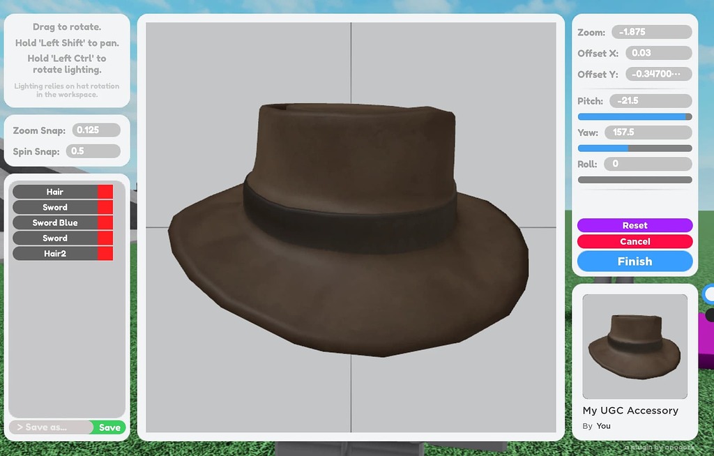 Thumbnail Cameras when Uploading UGC Items is broken - Catalog Asset Bugs - Developer Forum | Roblox