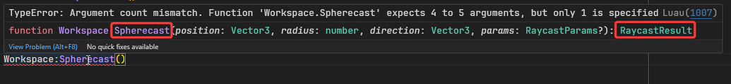 Incorrect type information for Blockcast, Spherecast, and Shapecast methods - Studio Bugs ...