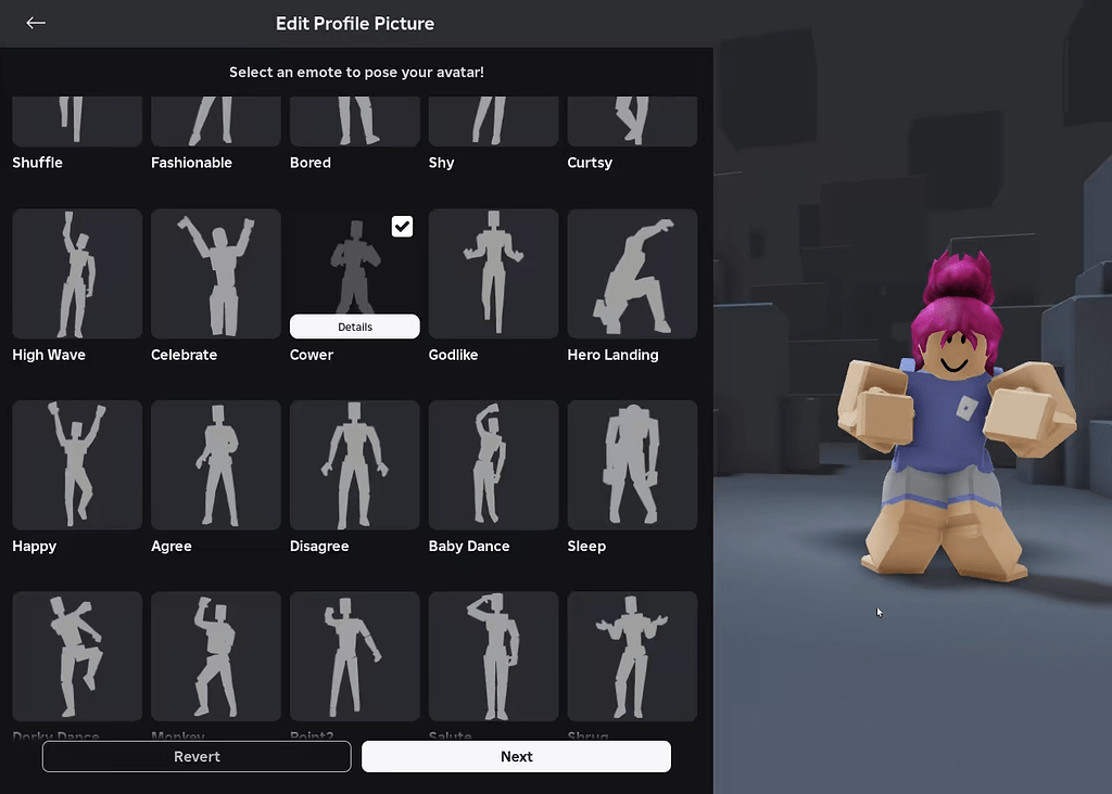 UGC emotes break UI and never load in "Edit Profile Picture" - Roblox ...