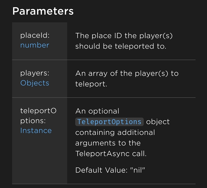 TeleportService Error - Scripting Support - Developer Forum | Roblox