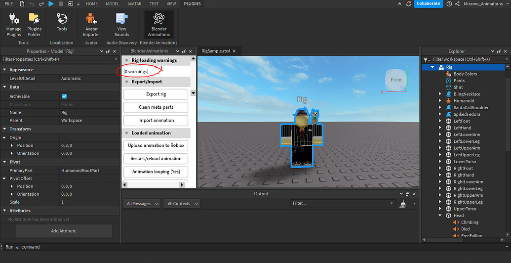 Mixamo/Blender Animation To Roblox - Art Design Support - Developer ...