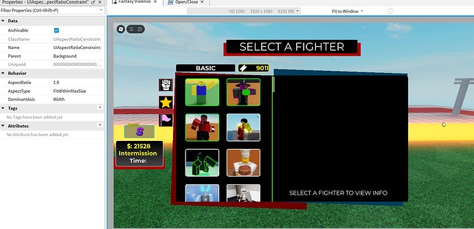 UIAspectRatioConstraint not scaling/positioning right - Scripting Support - Developer Forum | Roblox