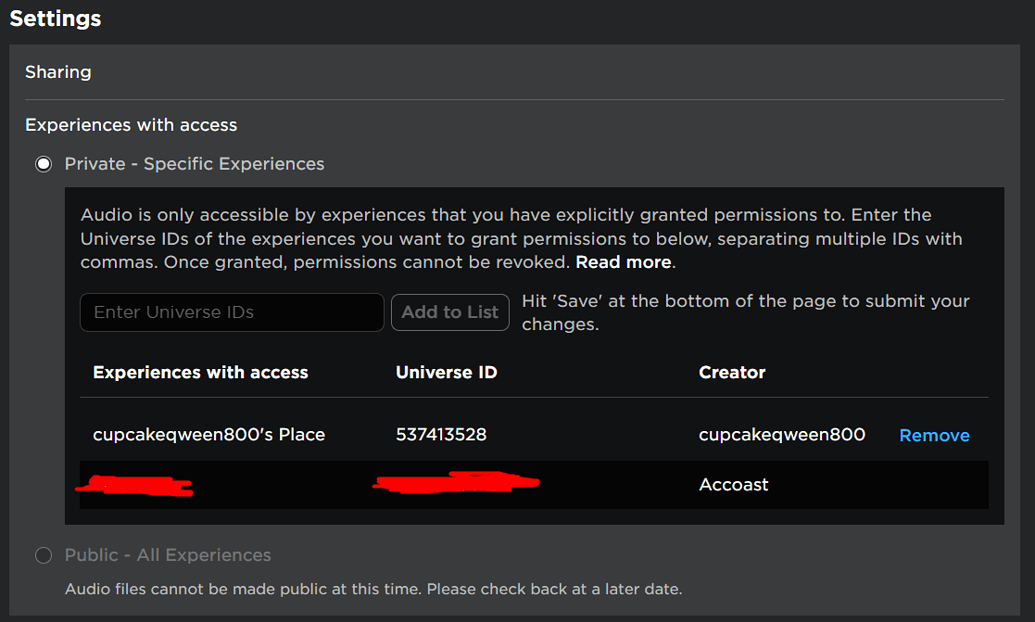 I Keep Getting Banned For An Audio Art Design Support Developer Forum Roblox