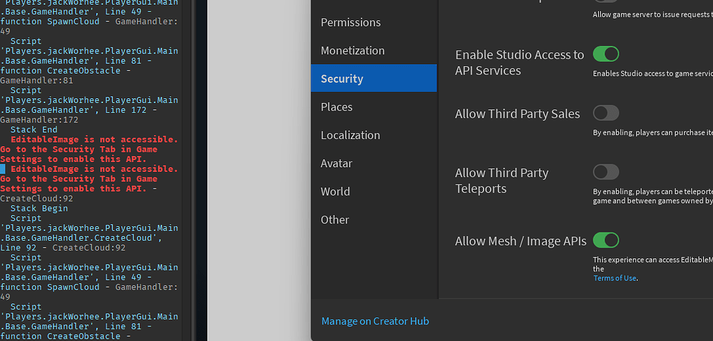 EditableImage giving error of "not being enabled" despite being enabled. - Engine Bugs ...