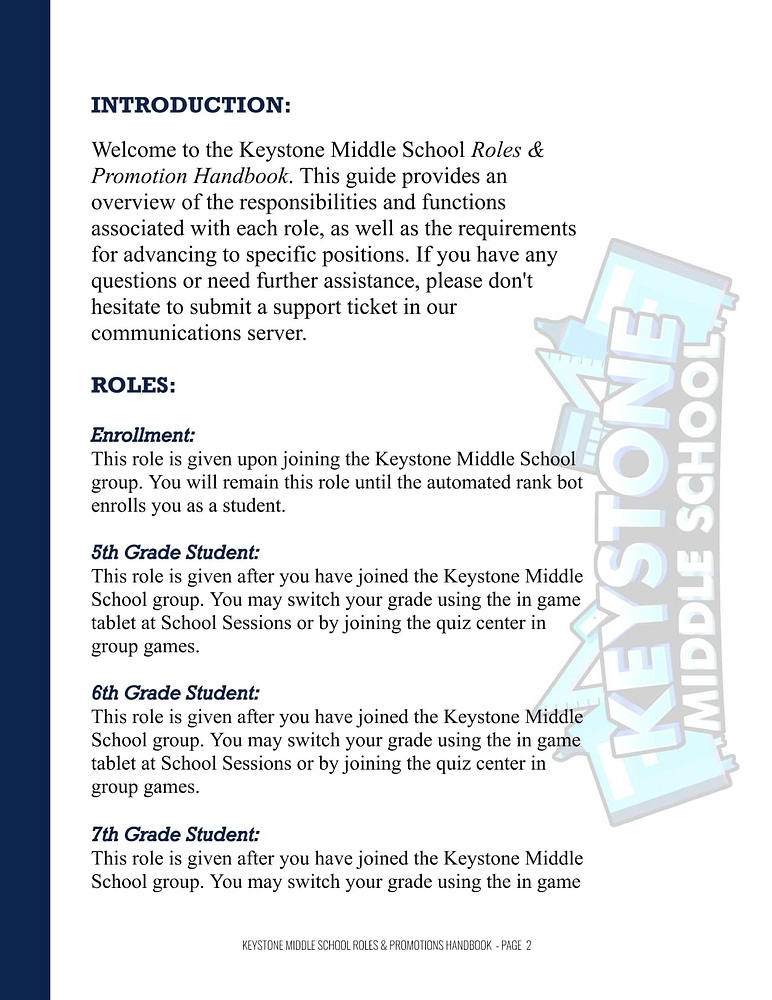 Keystone Roles & Promotion Handbook - Bulletin Board - Developer Forum ...