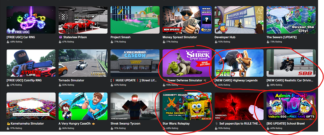 Experience Icons are failing to load - Roblox Application and Website ...