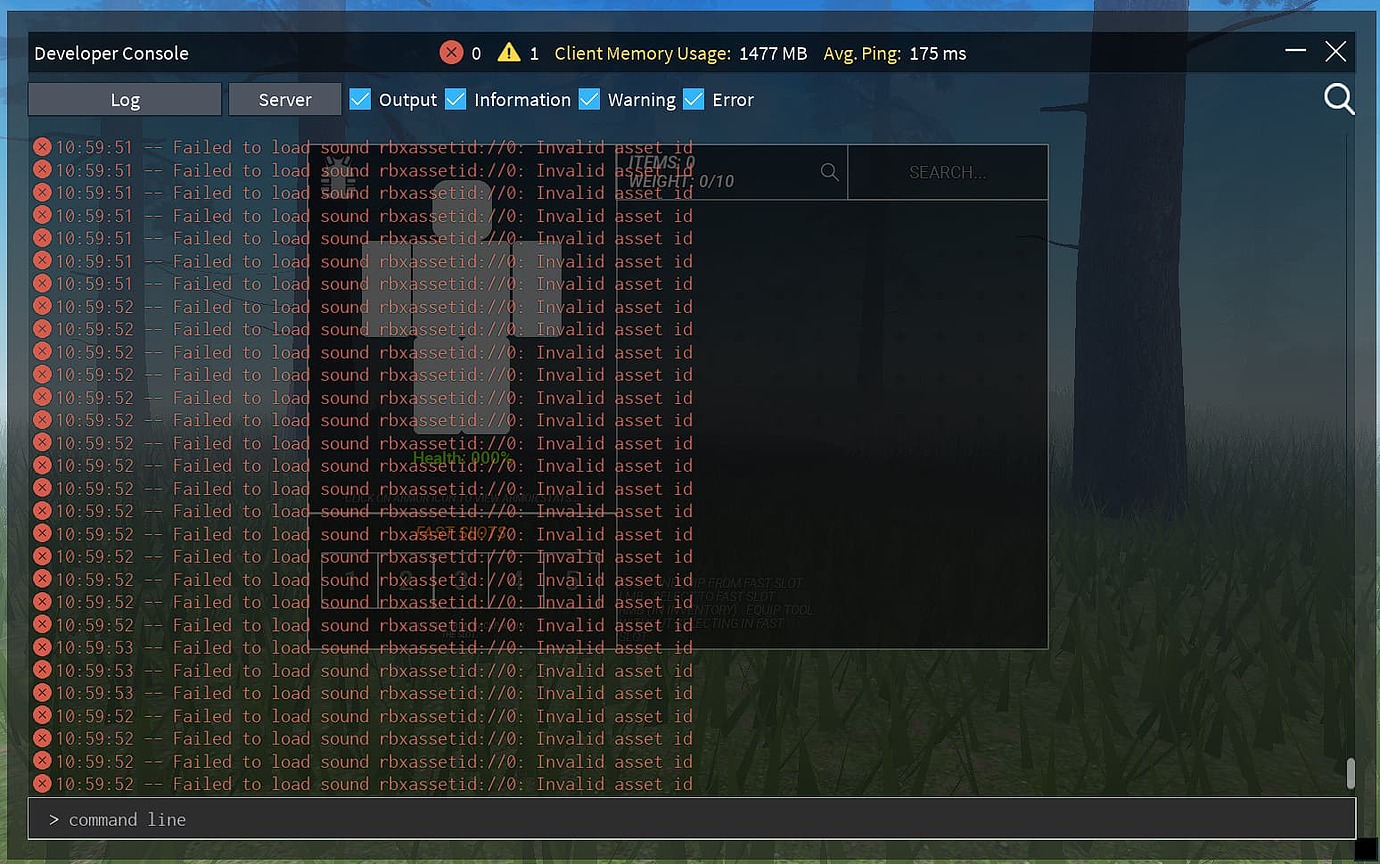 'rbxassetid://0' Spam in Developer Console - Scripting Support ...