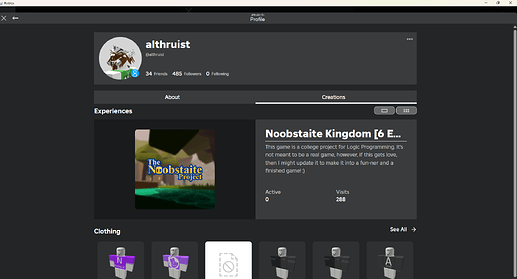 Archived Clothing still shown on profile - Catalog Asset Bugs ...