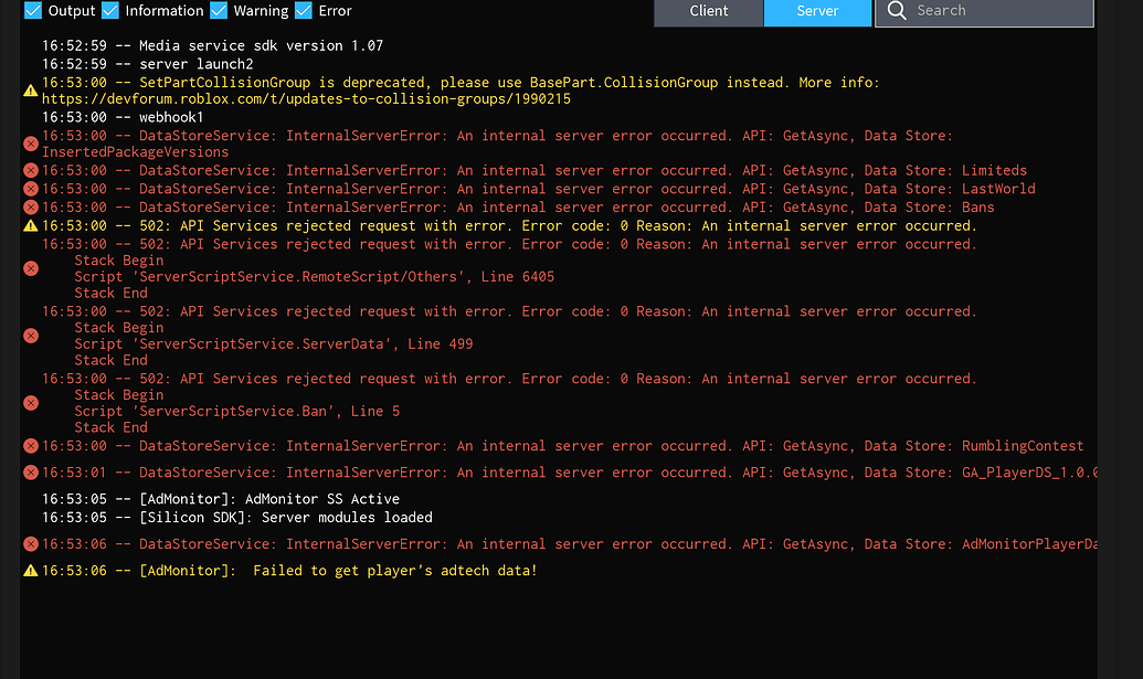 Major Datastore Issues - Cloud Services Bugs - Developer Forum | Roblox