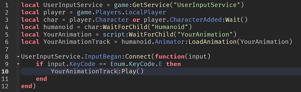 How to trigger an animation when pressing a button - Scripting Support - Developer Forum | Roblox