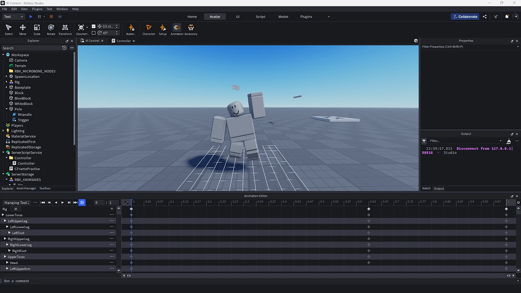 Arm Rotation is different from the Created Animation when played in ...